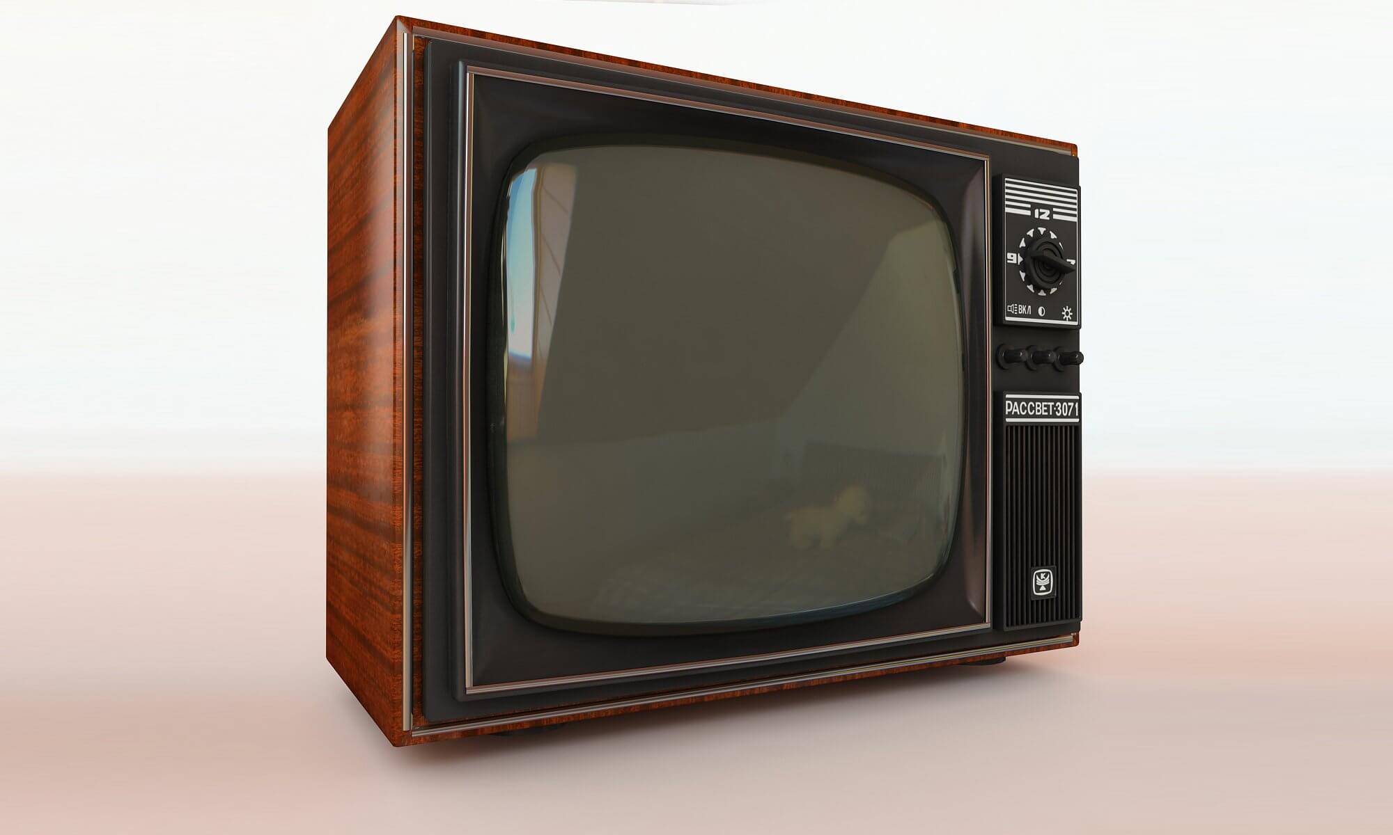 Retro Old TV - 3D Model by Takoyto
