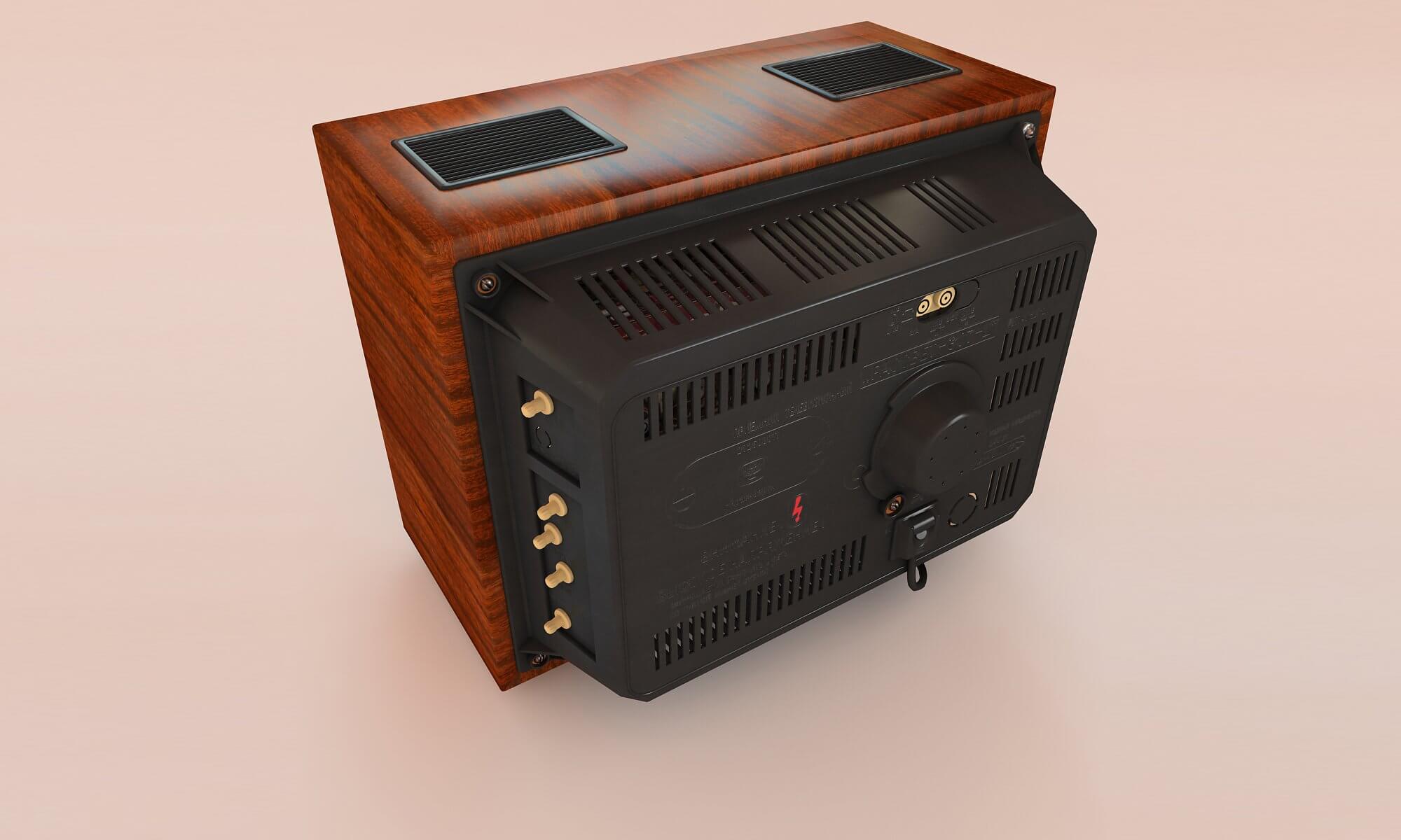 Retro Old TV - 3D Model by Takoyto