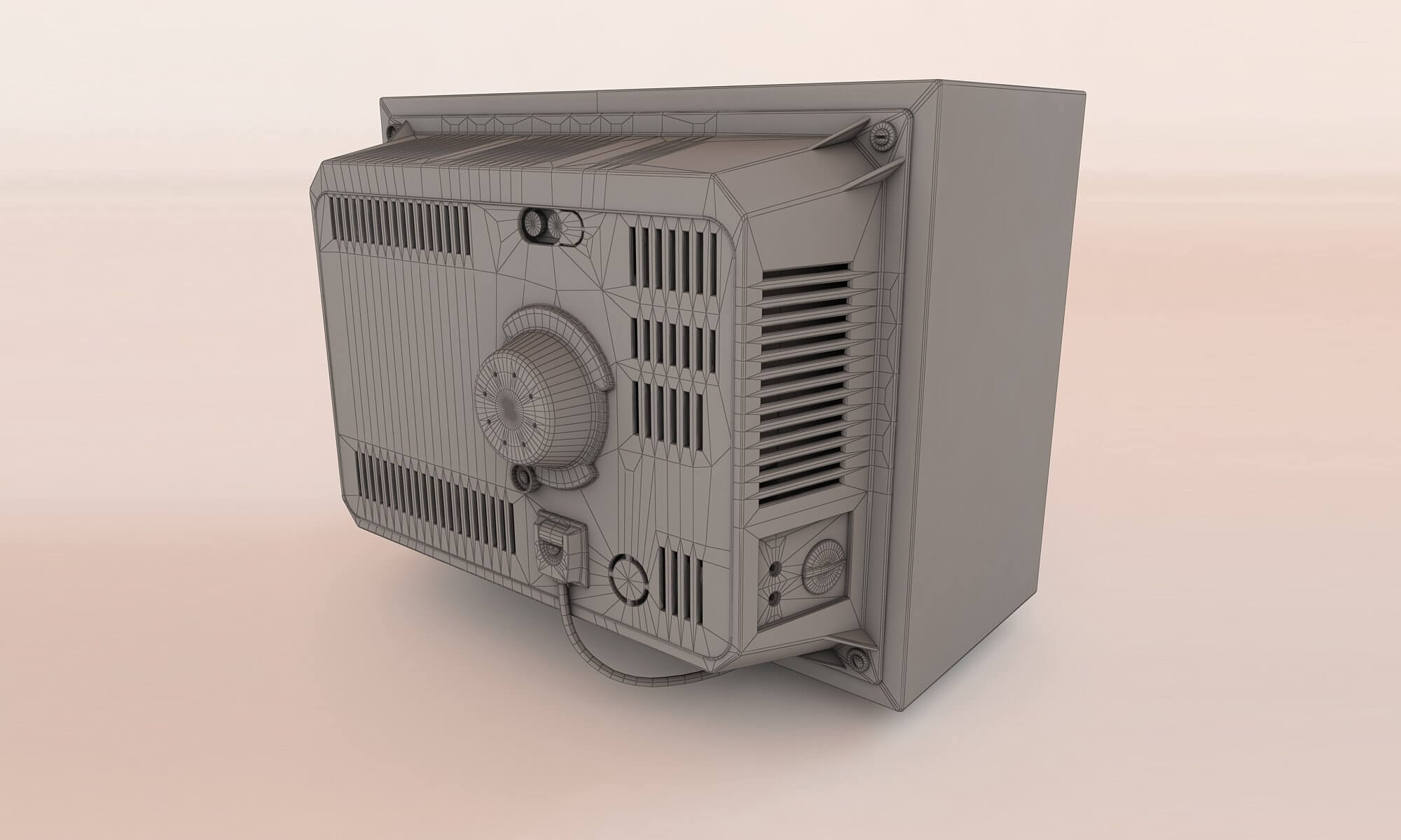 Retro Old TV - 3D Model by Takoyto