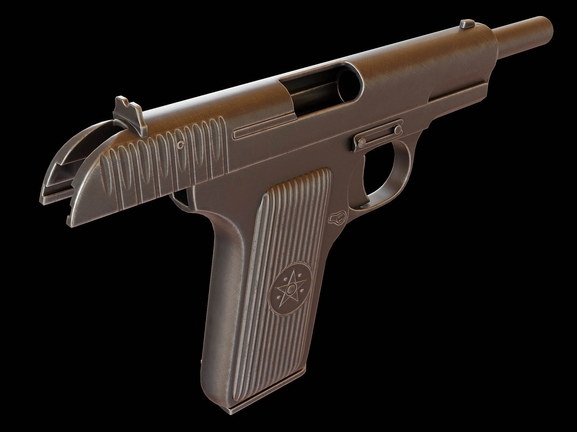 TT Gun - 3D Model by Takoyto