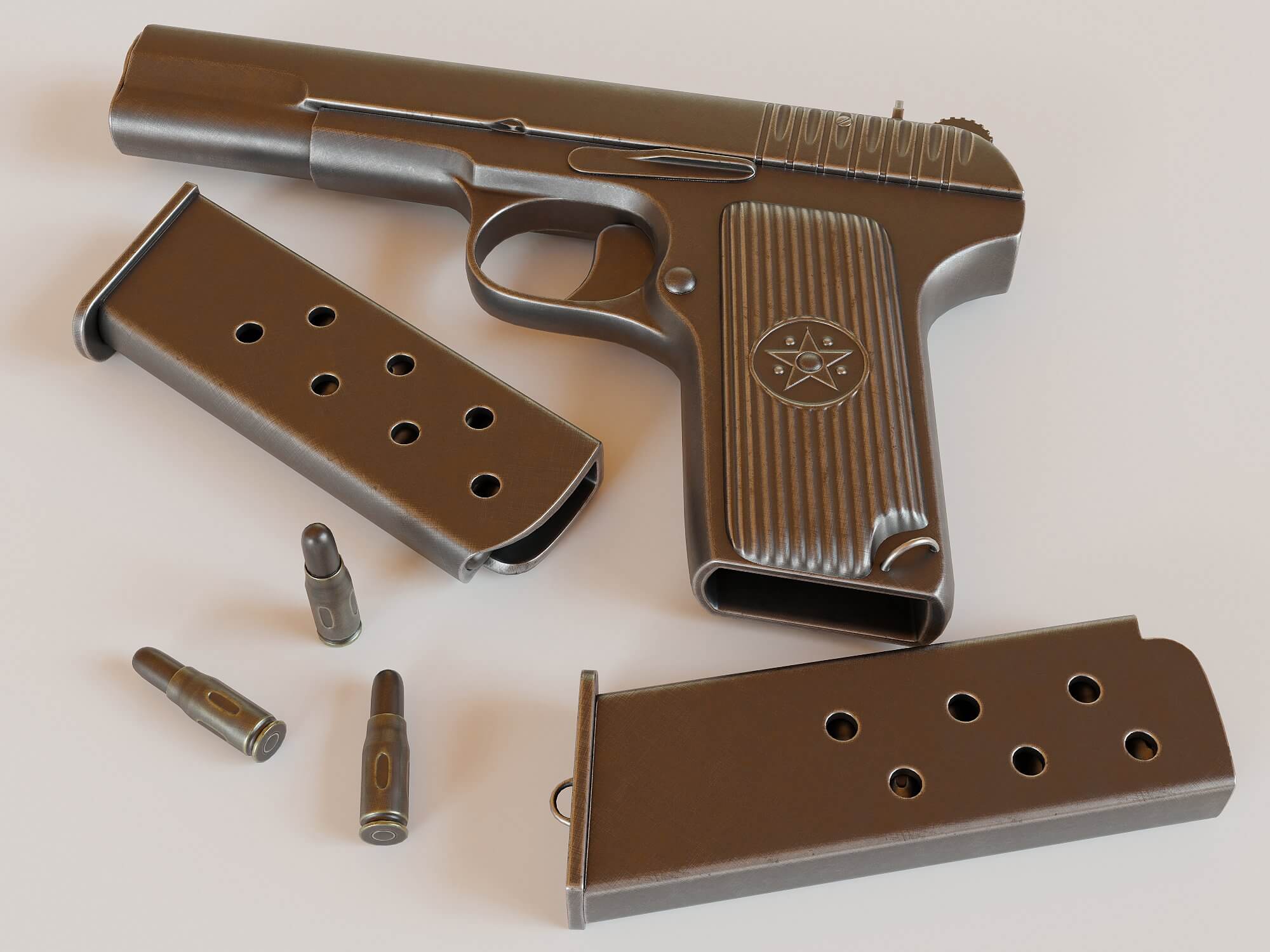 TT Gun - 3D Model by Takoyto