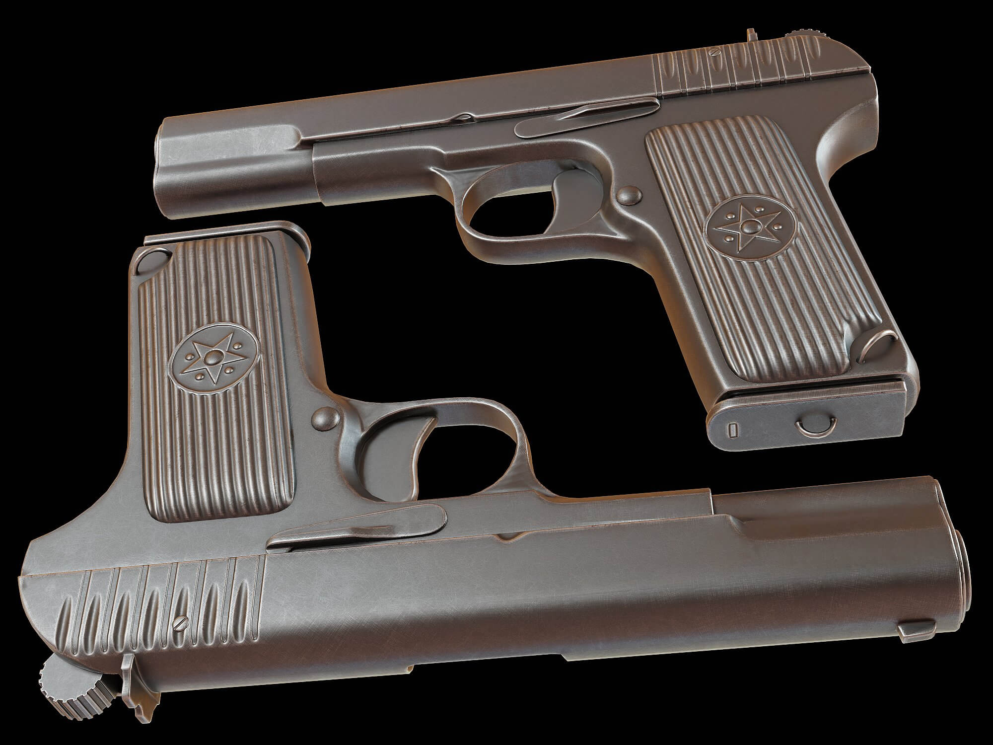 TT Gun - 3D Model by Takoyto