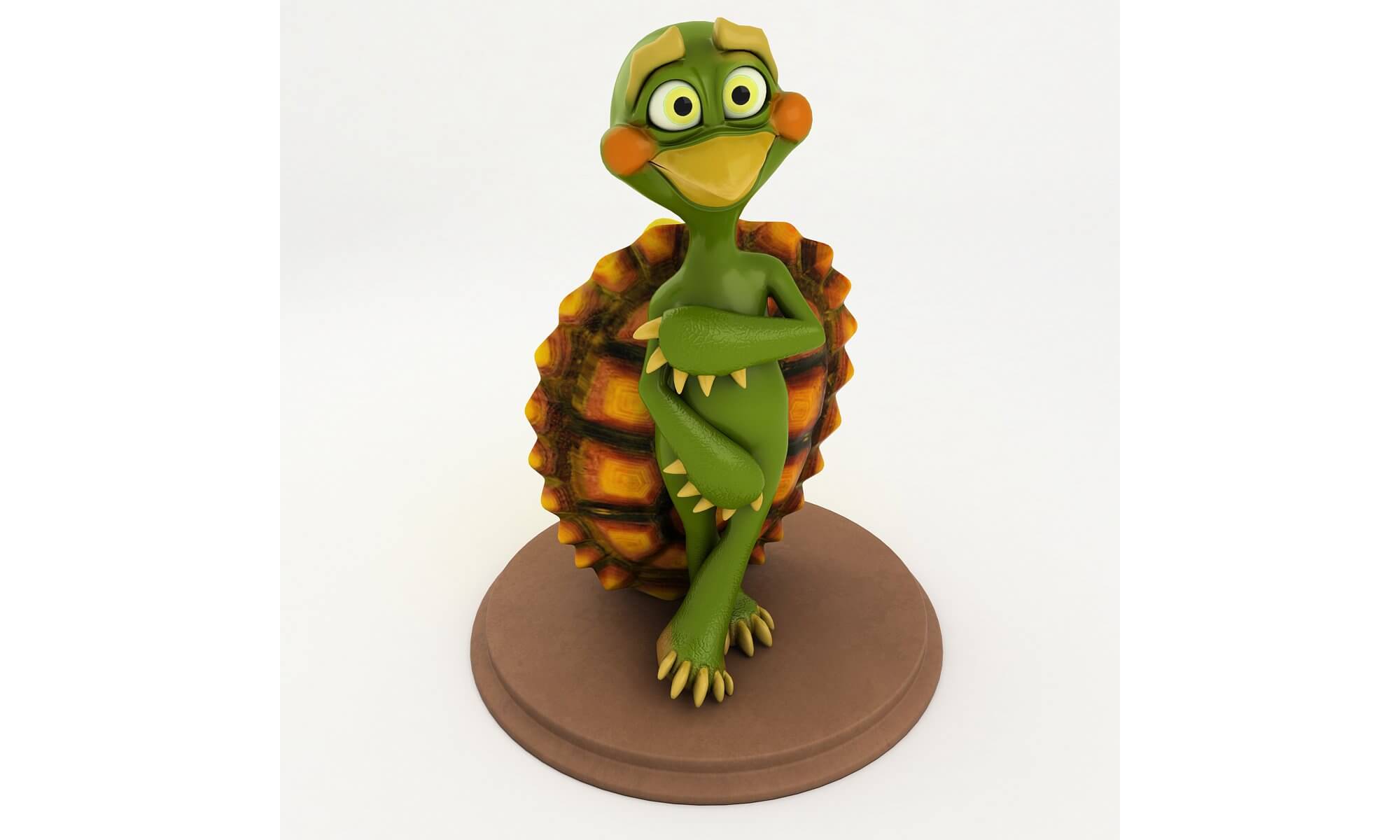 Turtle Stand For Pens and Pencils - 3D Model by Takoyto