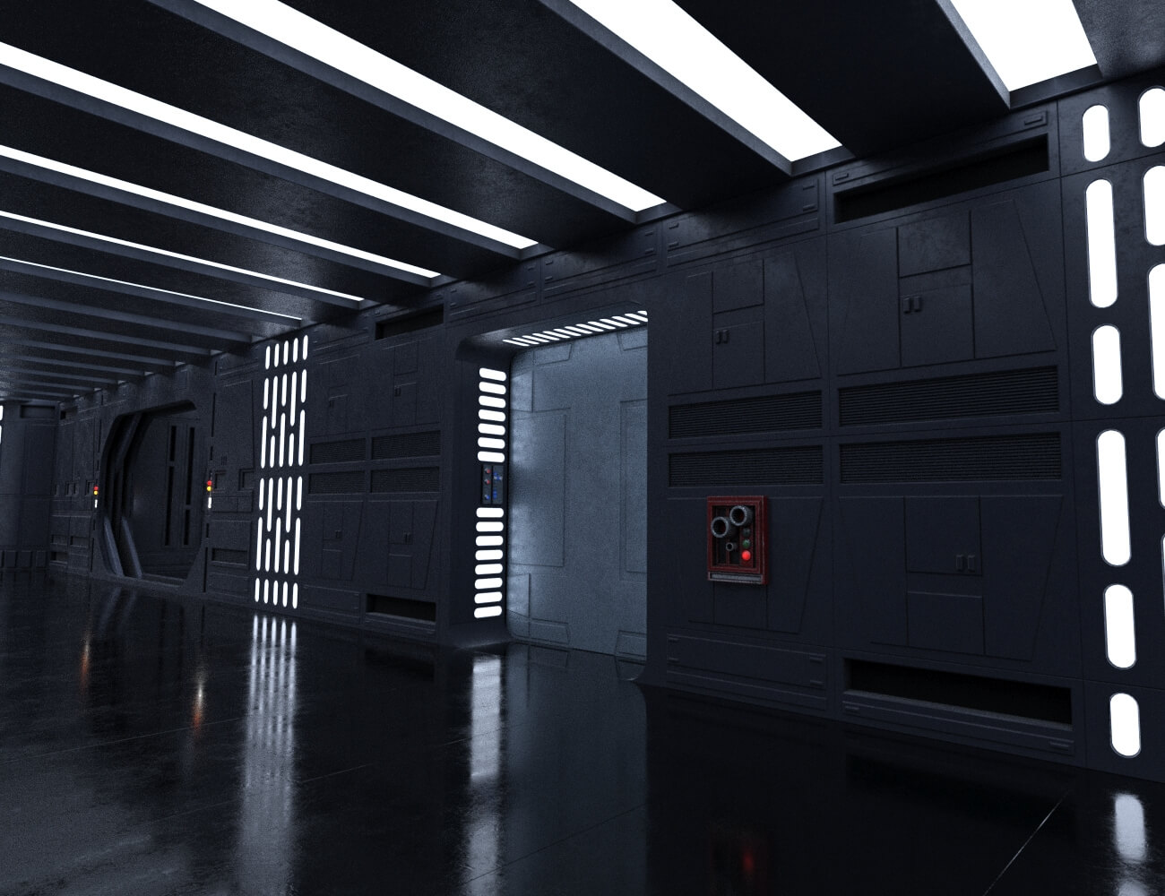 Dark Space Walls for DAZ by TALON-3D