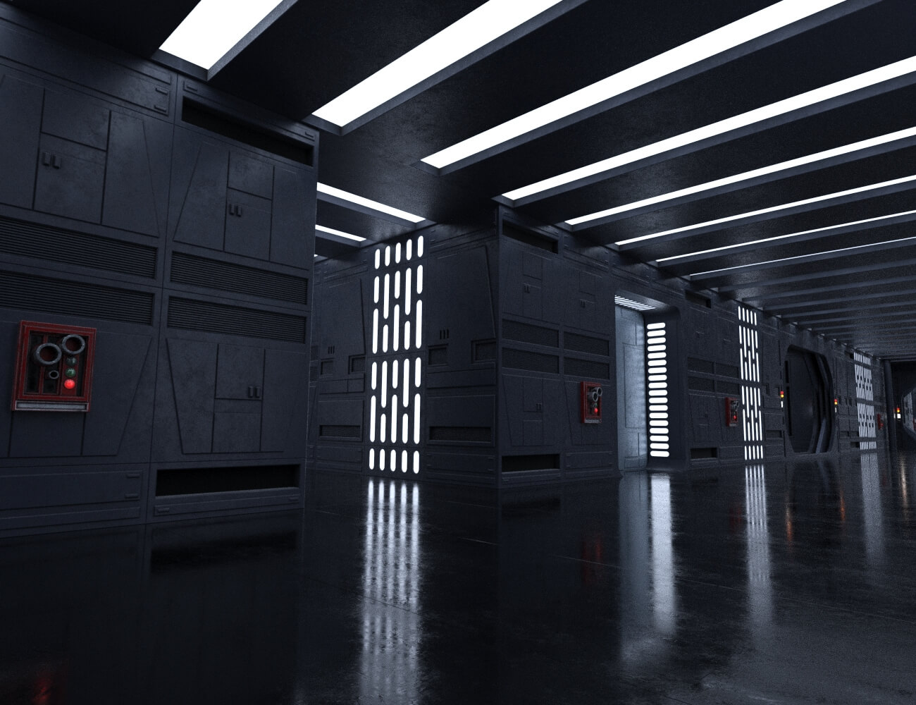 Dark Space Walls for DAZ by TALON-3D