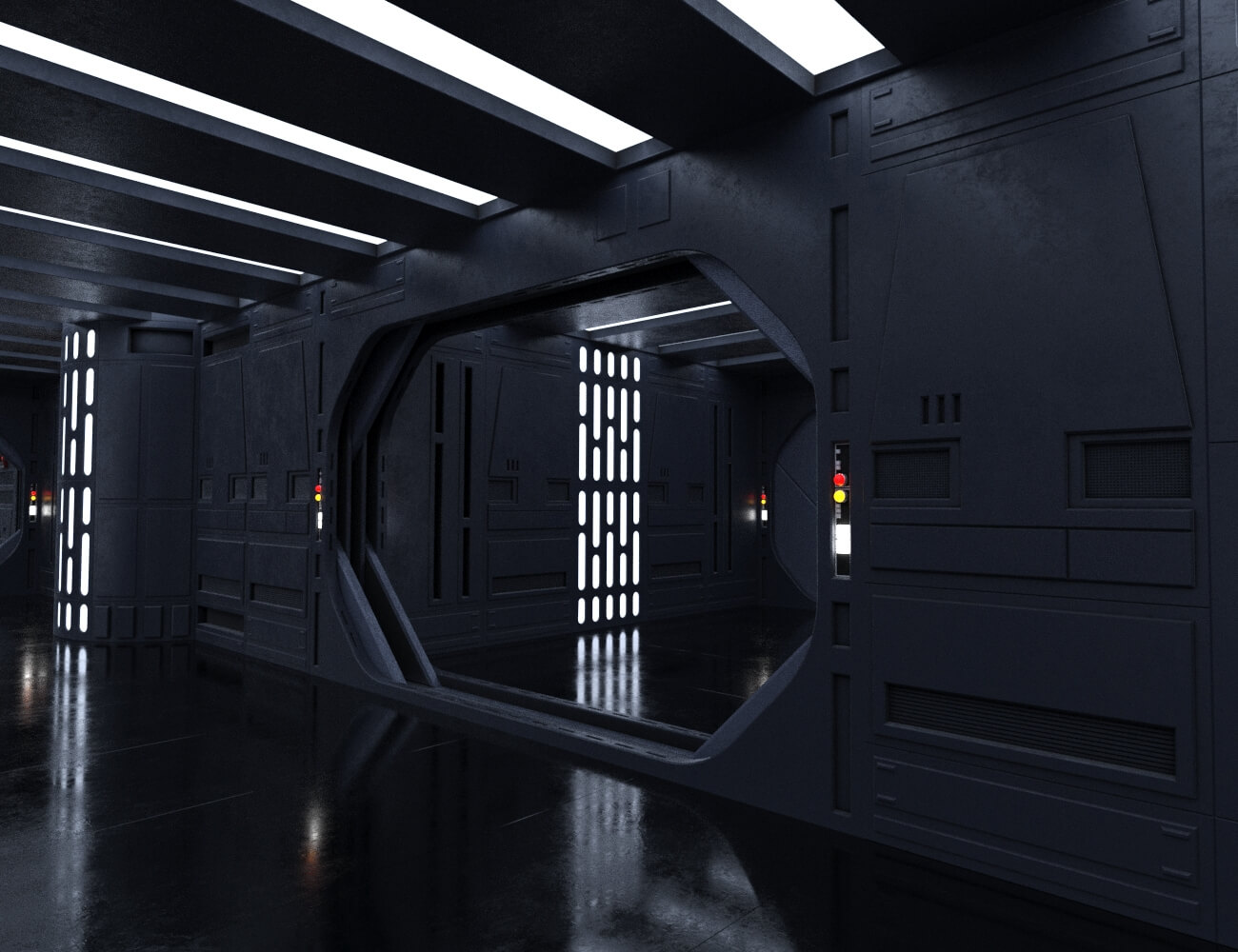 Dark Space Walls for DAZ by TALON-3D