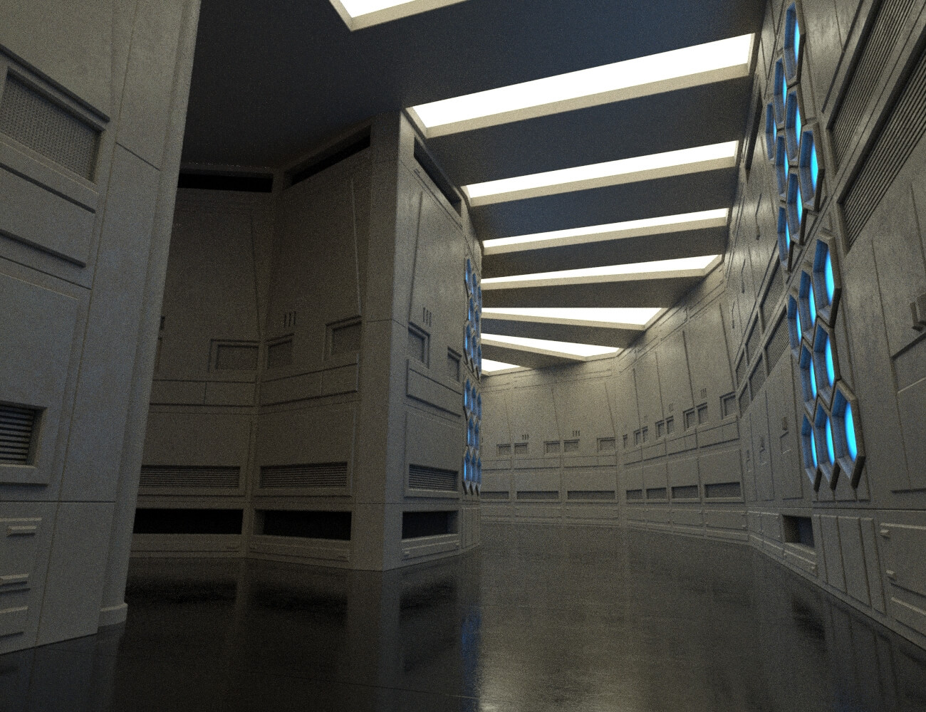 Dark Space Walls for DAZ by TALON-3D