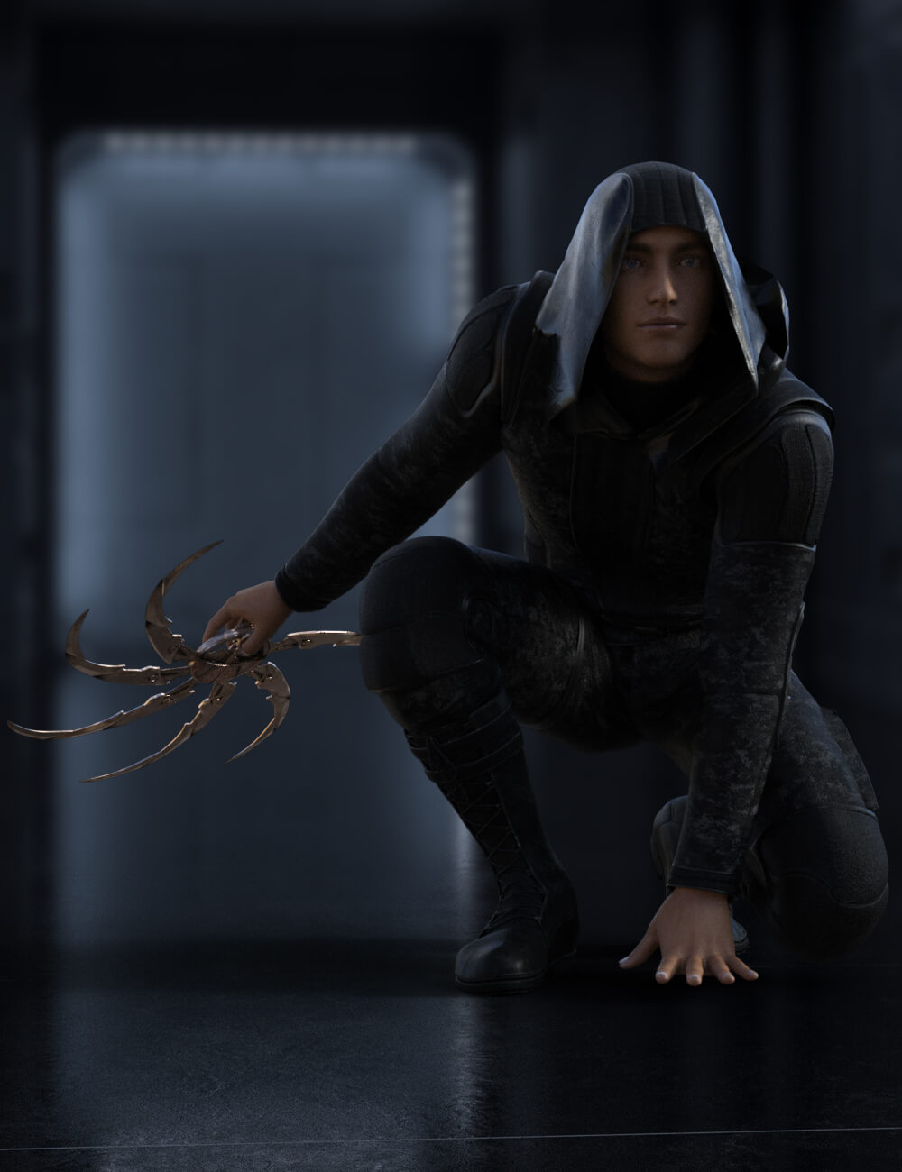 Hunter Assassin 3D Render, Digital Art by TALON-3D