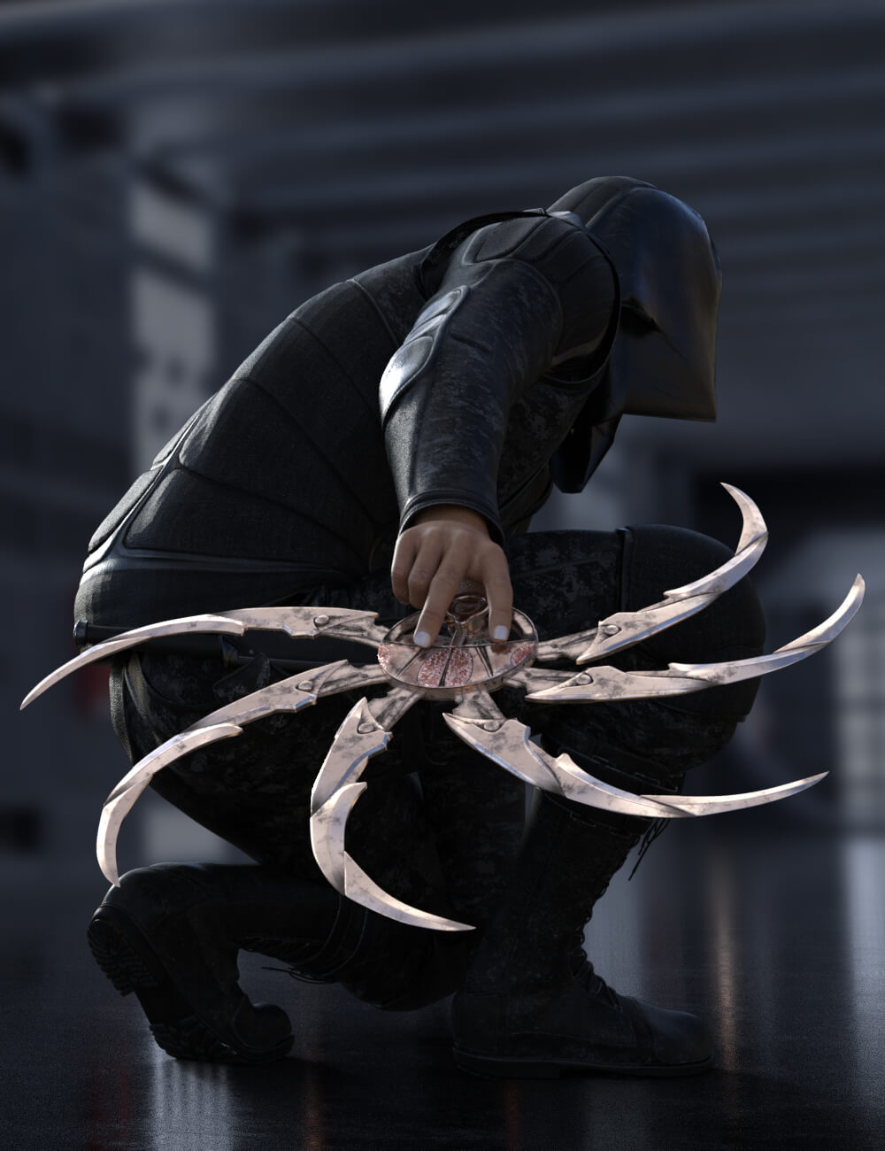 Hunter Assassin 3D Render, Digital Art by TALON-3D