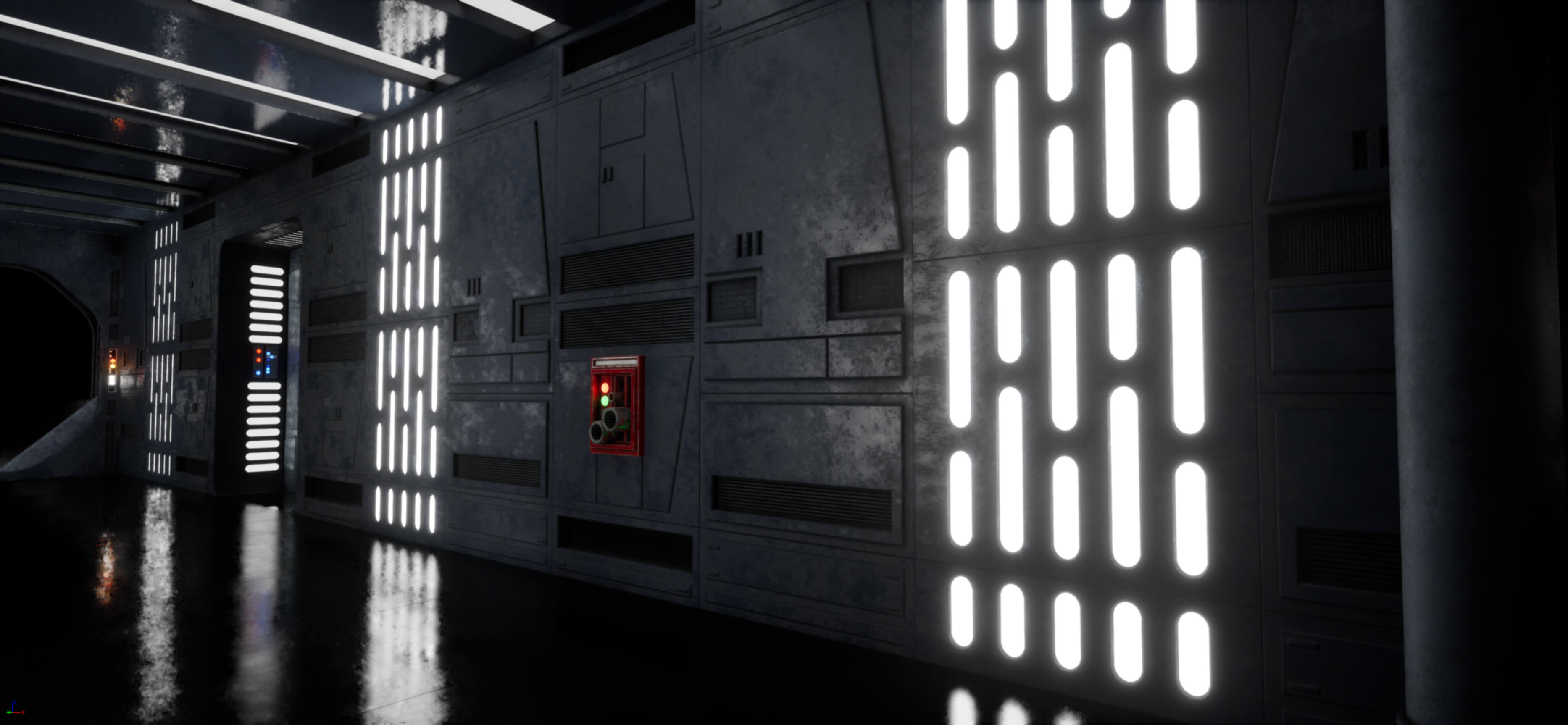 Imperial Corridor in Unreal Engine 5 02 3D Render by TALON-3D