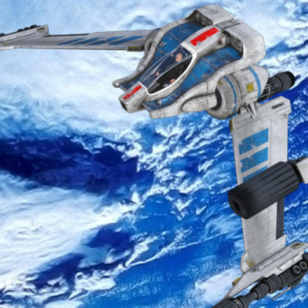 V-Wing Heavy Interceptor 01 3D Render, Digital Art by TALON-3D