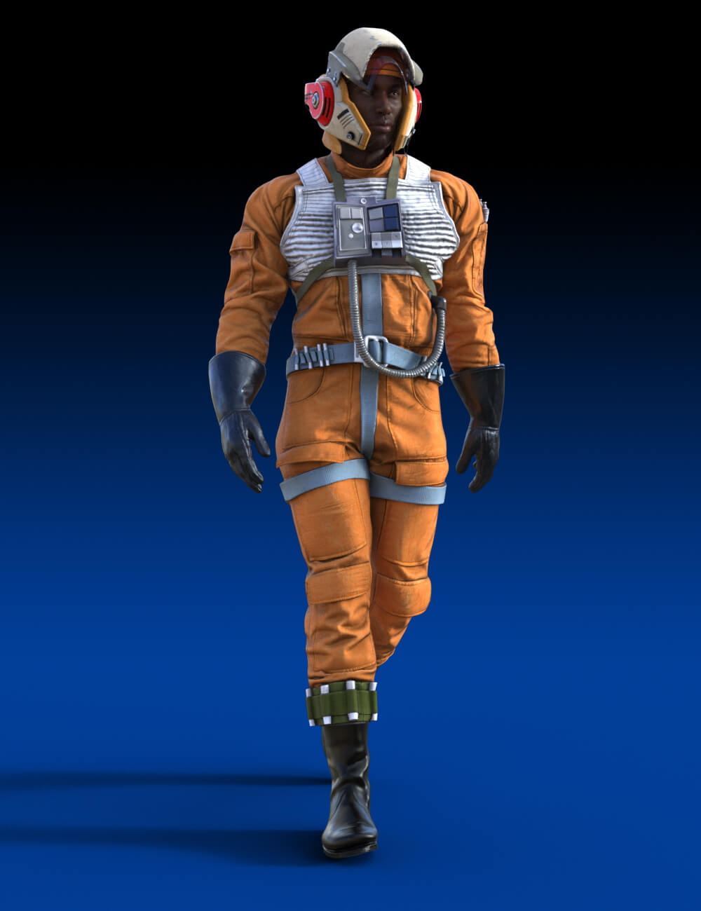 V-Wing Pilot 3D Render, Digital Art by TALON-3D