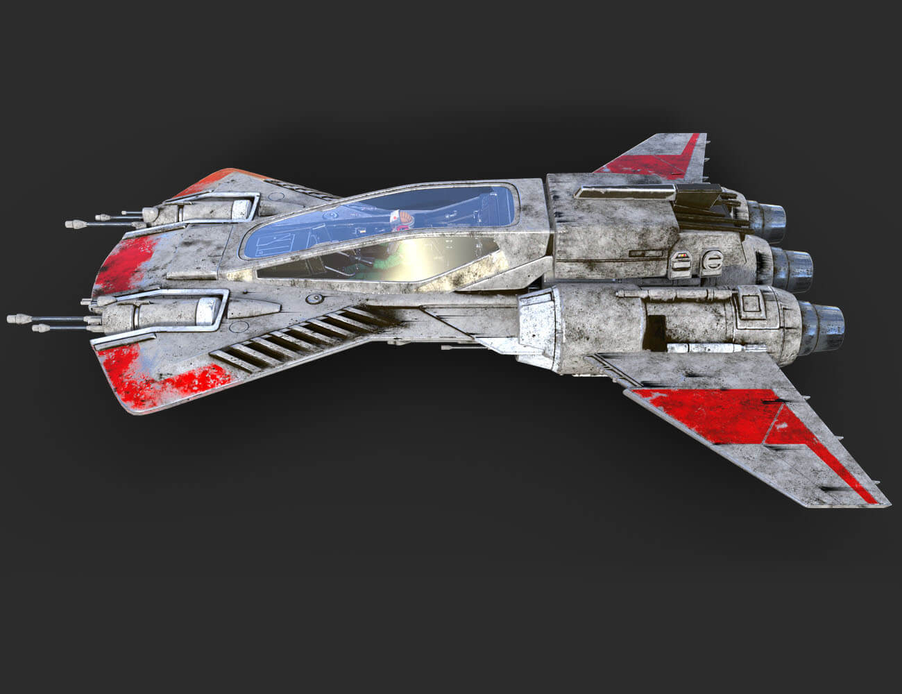 Pirate Snub Fighter for Daz by TALON-3D