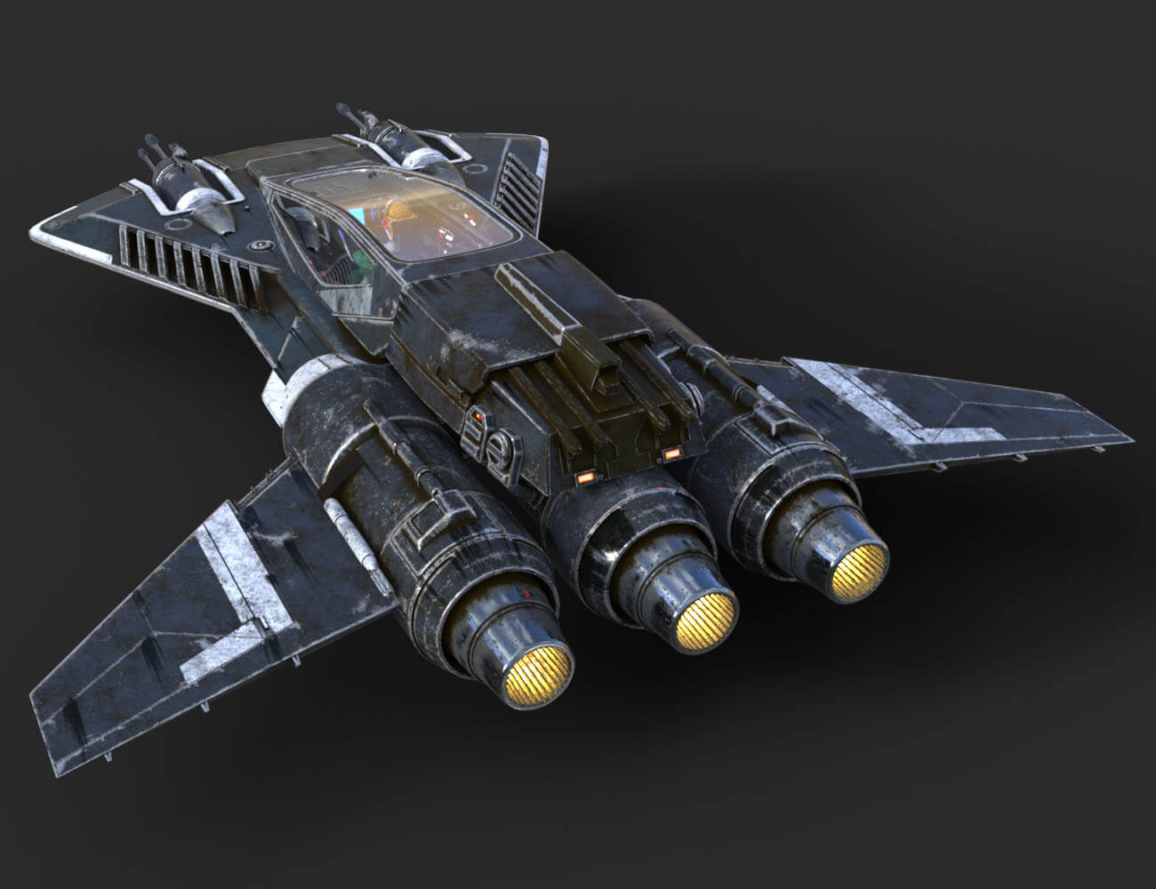 Pirate Snub Fighter for Daz by TALON-3D