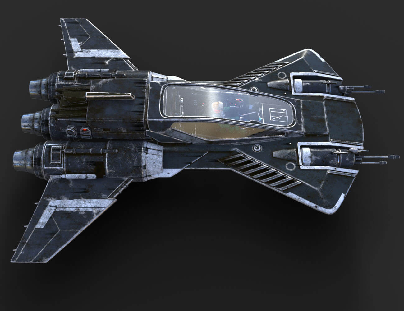 Pirate Snub Fighter for Daz by TALON-3D