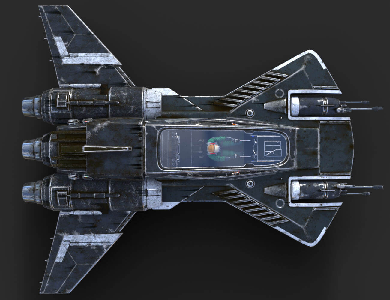 Pirate Snub Fighter for Daz by TALON-3D