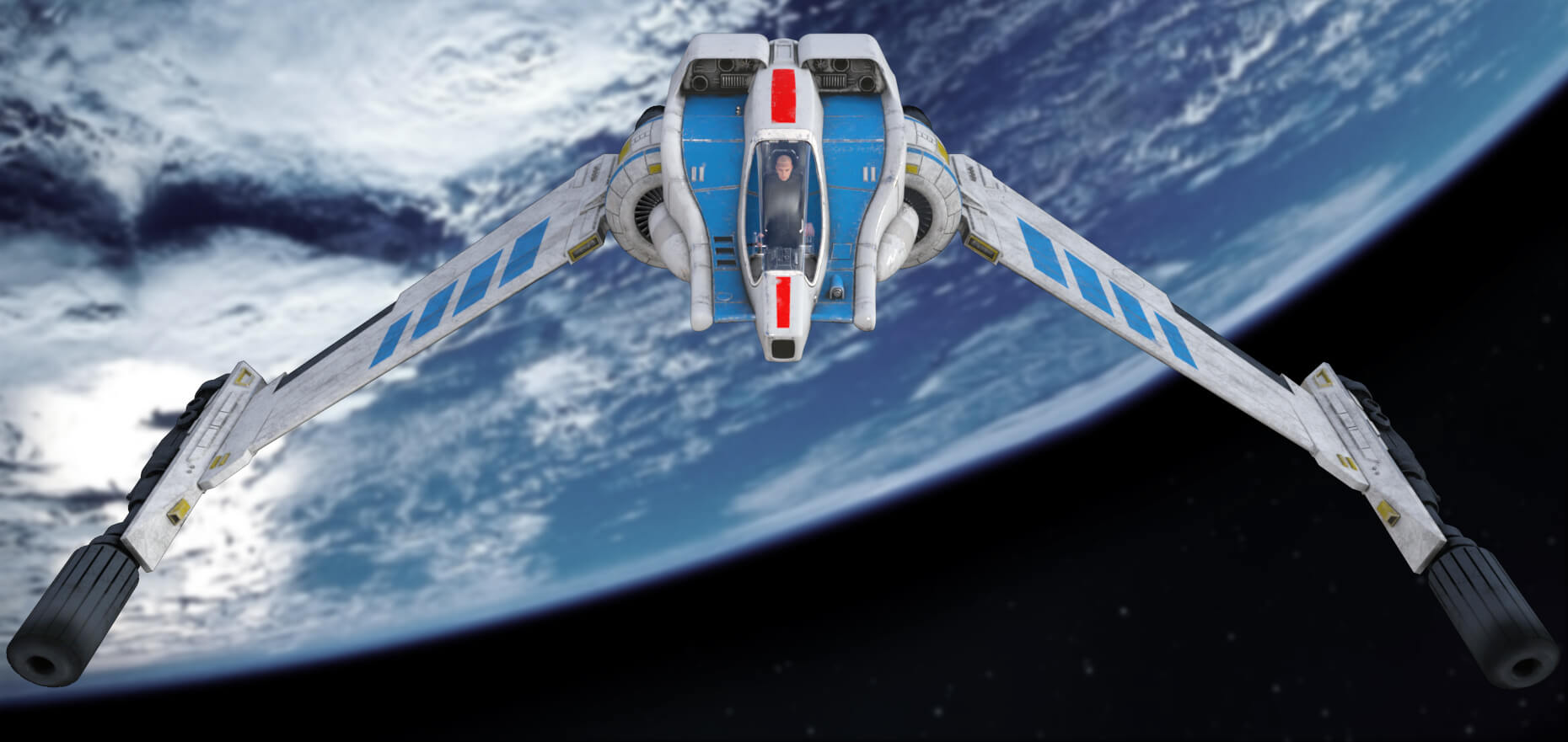 Talon V-Wing Interceptor for Daz by TALON-3D
