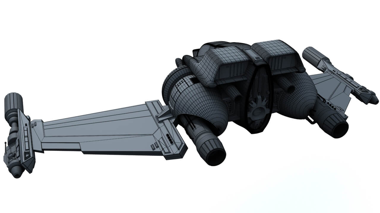 Talon V-Wing Interceptor for Daz by TALON-3D