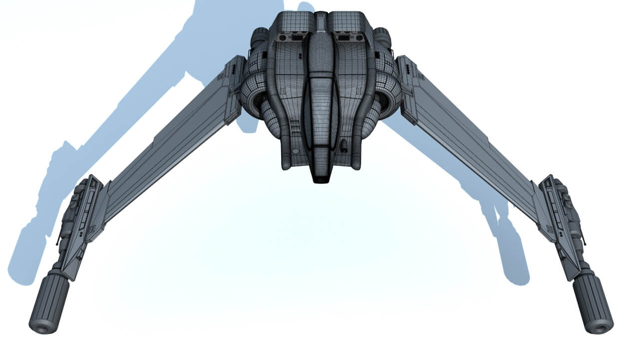Talon V-Wing Interceptor for Daz by TALON-3D