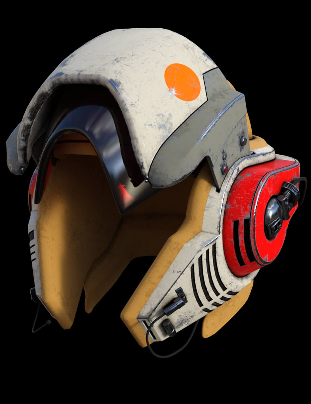Talon V-Wing Pilot Helmet for Genesis 8 Daz Content by TALON-3D