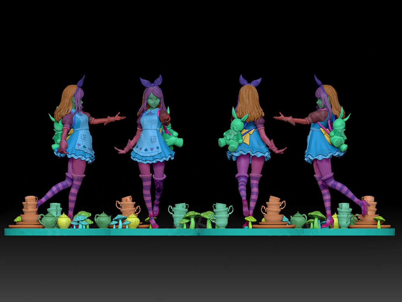 Alice in Wonderland - 3D Model by Tan Wan Lin Breda