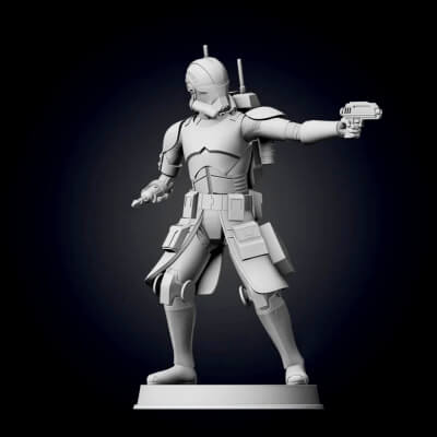 Bad Batch Echo - 3D Model by Tan Wan Lin Breda