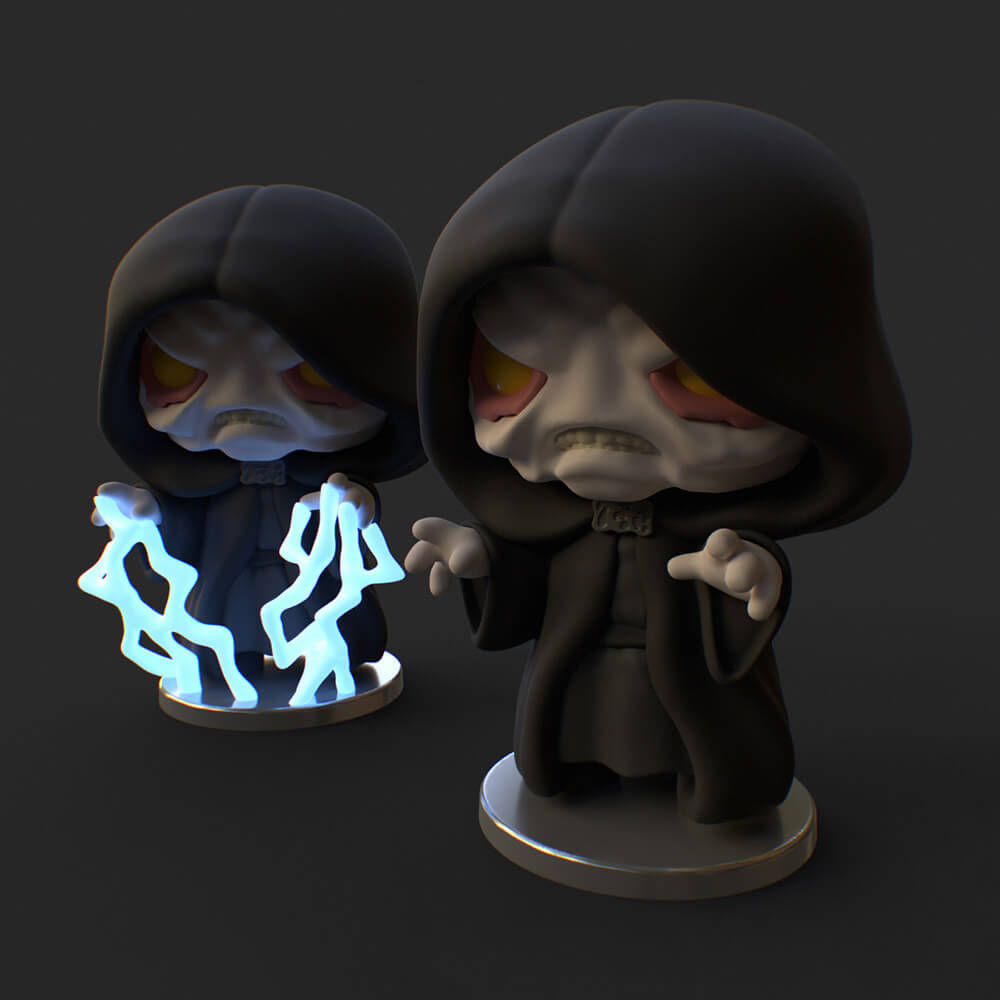 Darth Sidious - Emperor Palpatine 3D Model by Tan Wan Lin Breda