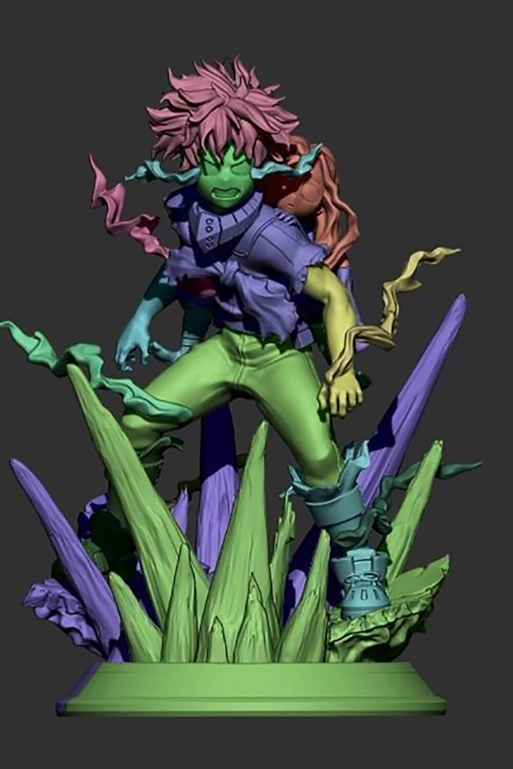 Deku and Eri - 3D Model by Tan Wan Lin Breda