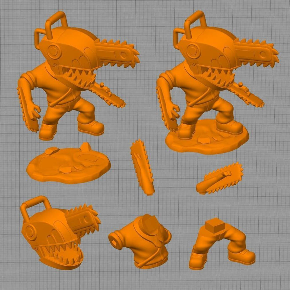 Denji Chibi Chainsaw Man - 3D Model by Tan Wan Lin Breda