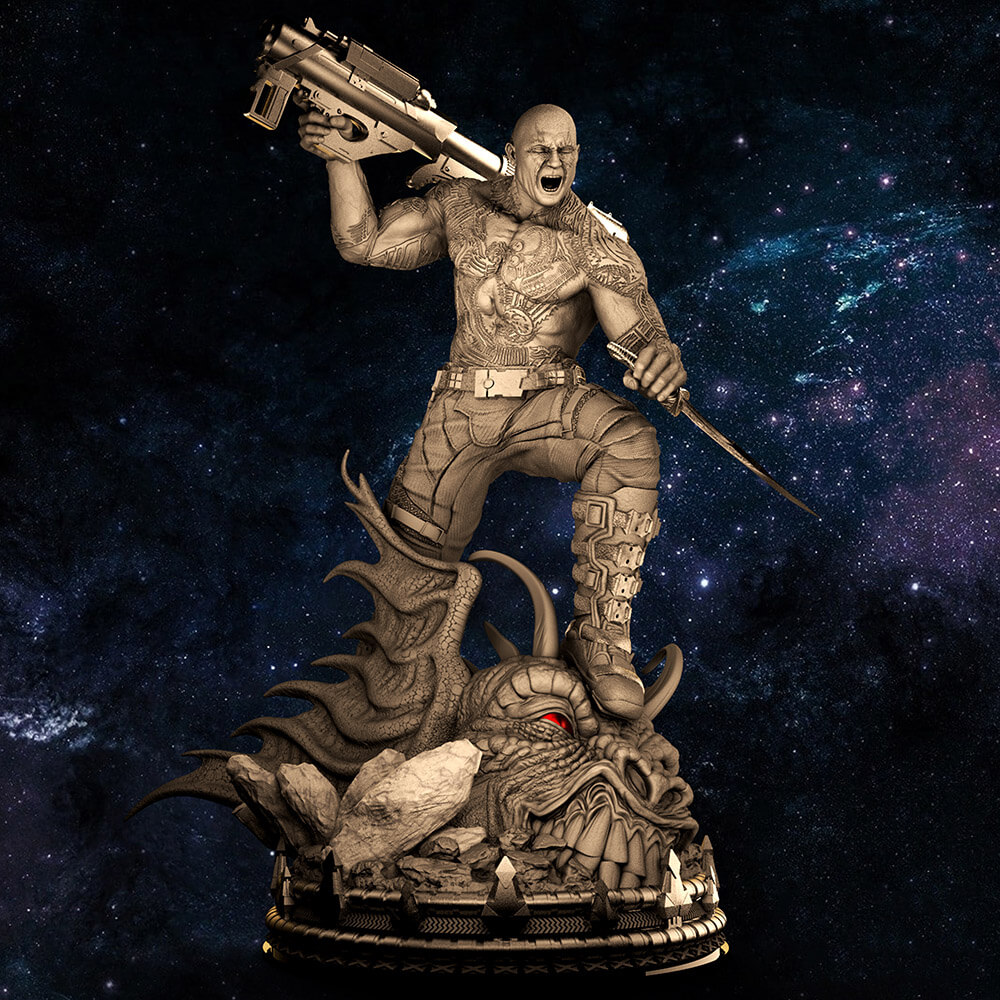 Drax The Destroyer - 3D Model by Tan Wan Lin Breda