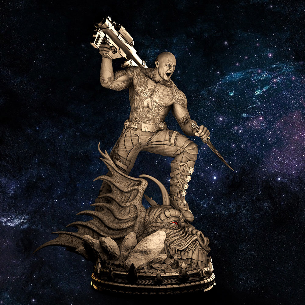Drax The Destroyer - 3D Model by Tan Wan Lin Breda