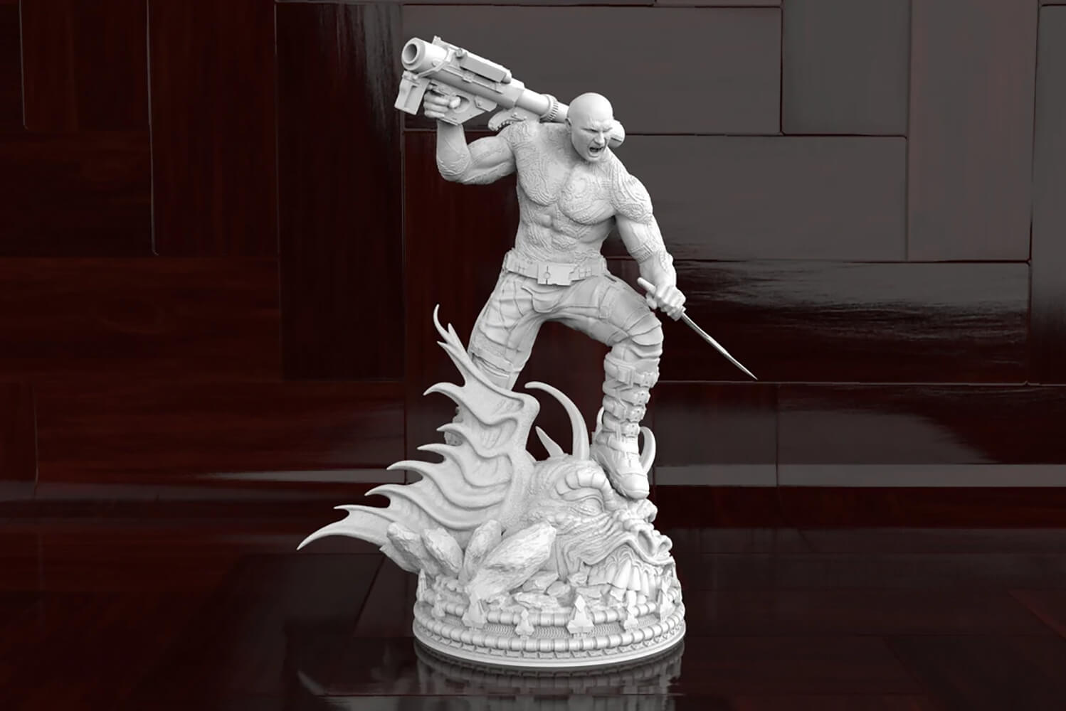 Drax The Destroyer - 3D Print Model by Tan Wan Lin Breda