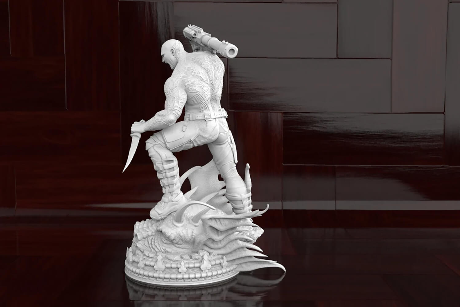 Drax The Destroyer - 3D Print Model by Tan Wan Lin Breda