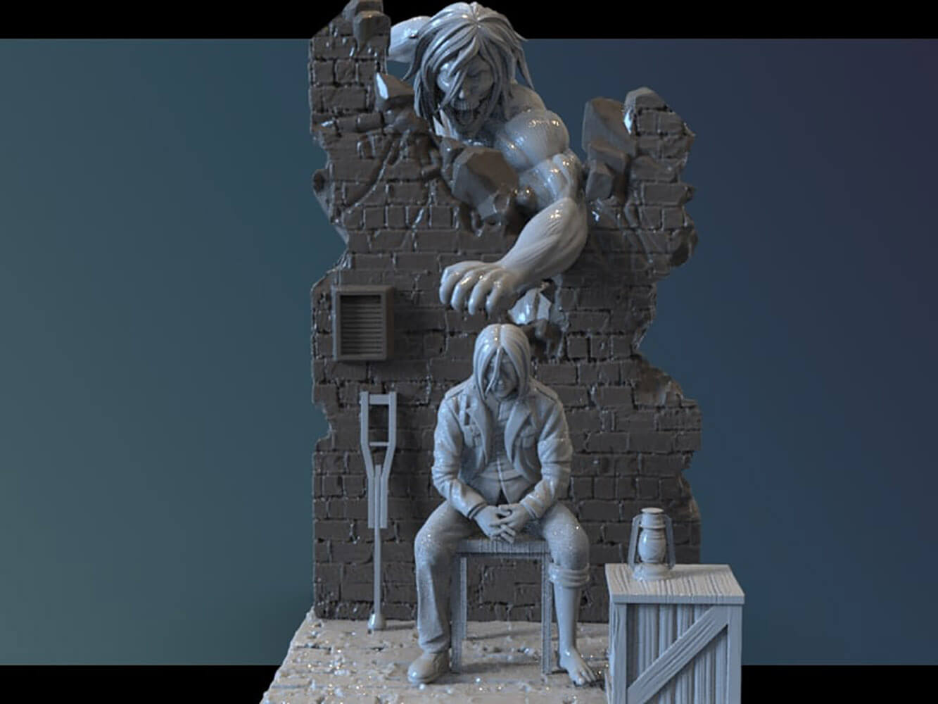 Eren Jeager Titan - 3D Model by Tan Wan Lin Breda