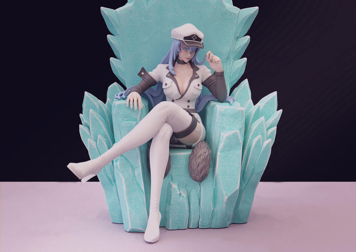Esdeath - Akame GA Kill 3D Model by Tan Wan Lin Breda