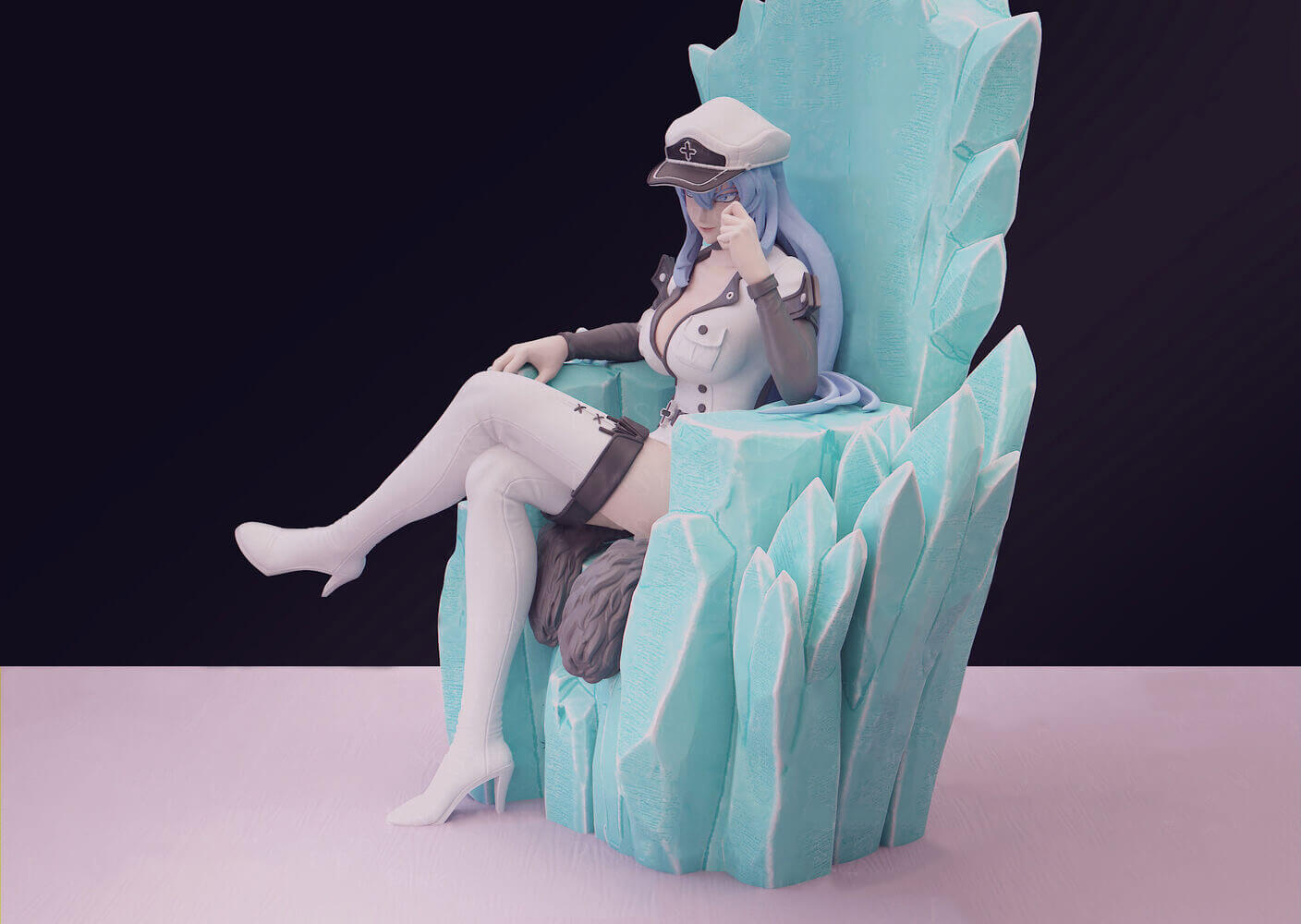 Esdeath - Akame GA Kill 3D Model by Tan Wan Lin Breda