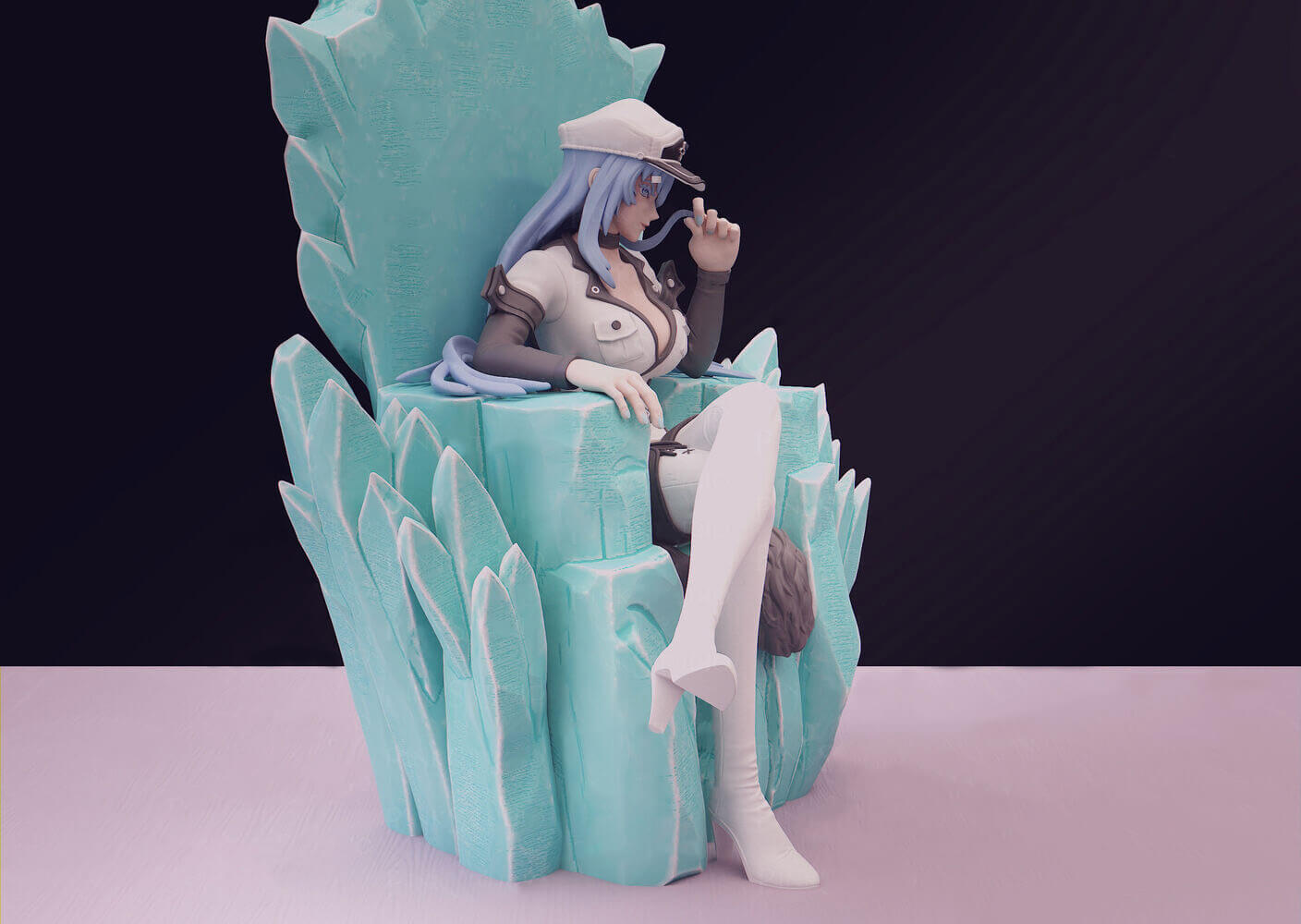 Esdeath - Akame GA Kill 3D Model by Tan Wan Lin Breda