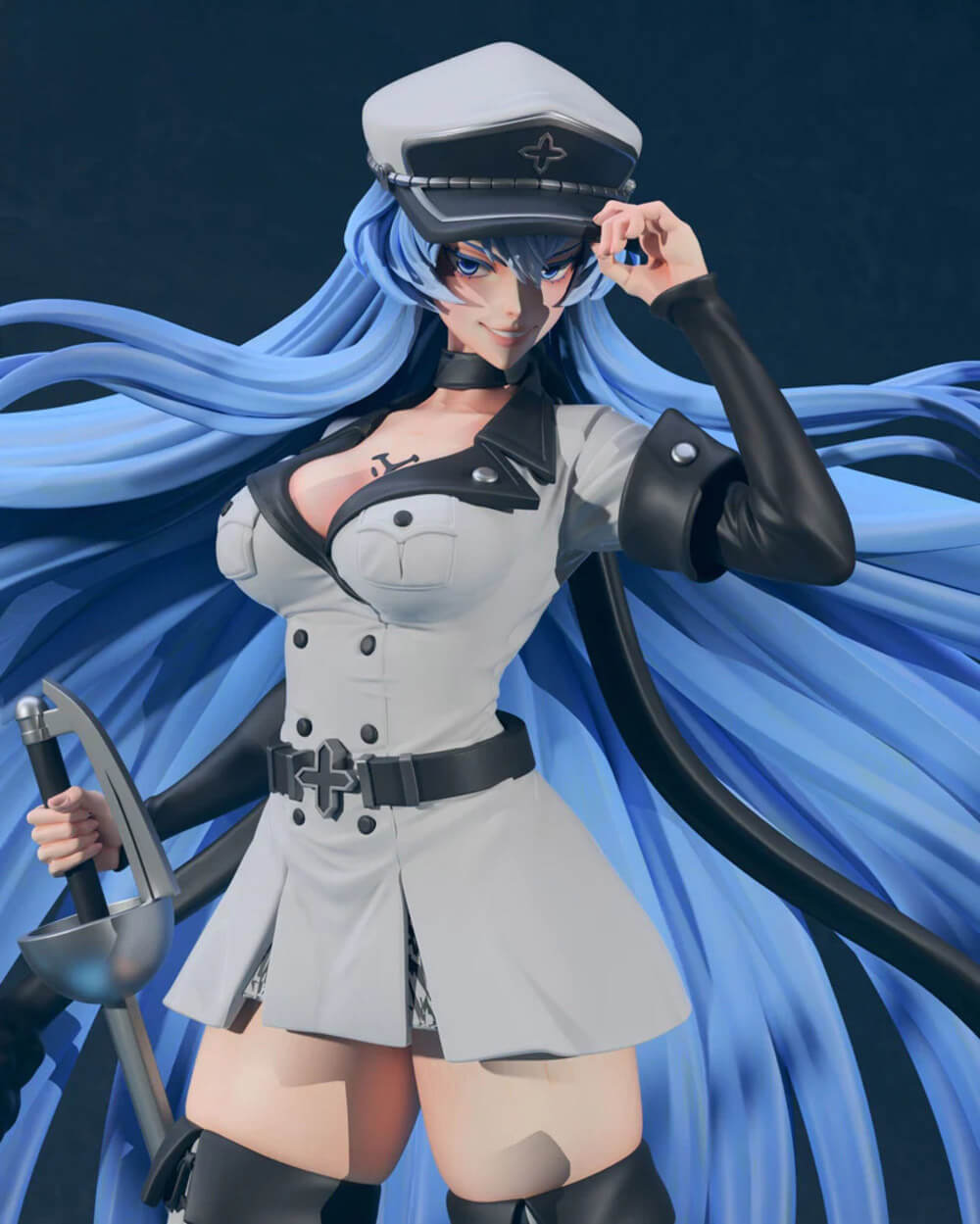 Esdeath - Akame GA Kill 3D Model by Tan Wan Lin Breda