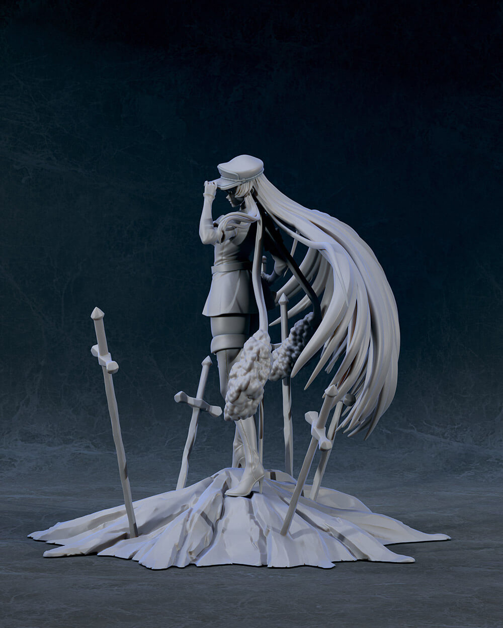 Esdeath - Akame GA Kill 3D Model by Tan Wan Lin Breda