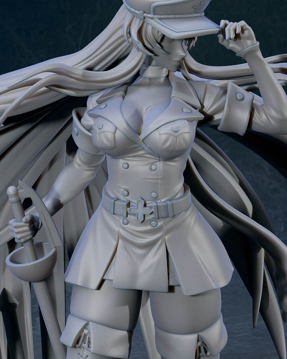 Esdeath - Akame GA Kill 3D Model by Tan Wan Lin Breda