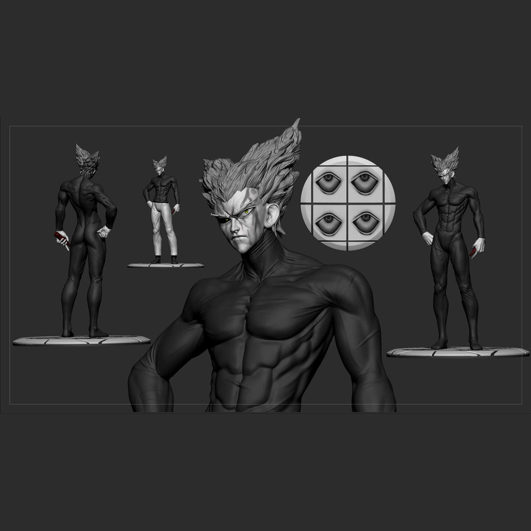 Garou - One Punch Man 3D Model by Tan Wan Lin Breda
