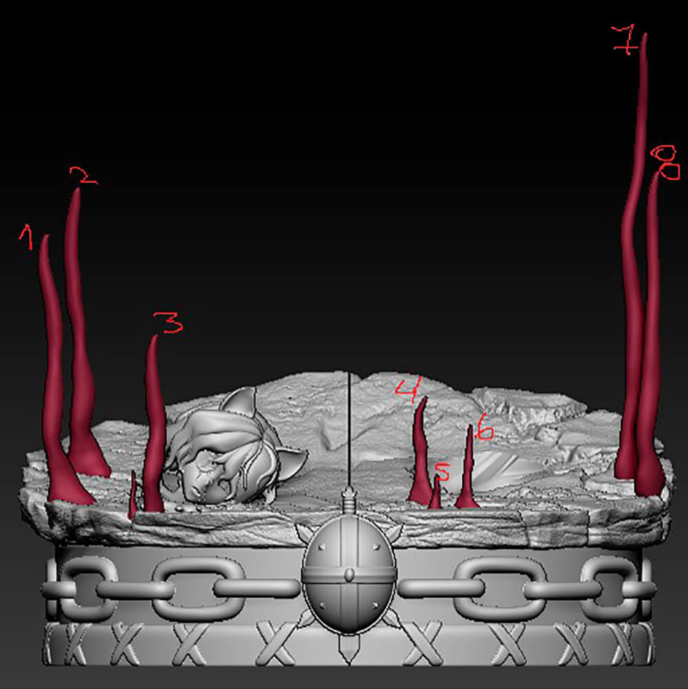 Gon & Energy Black Monster - Hunter X Hunter 3D Model by Tan Wan Lin Breda