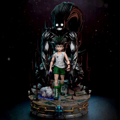 Gon & Energy Black Monster - Hunter X Hunter 3D Model by Tan Wan Lin Breda