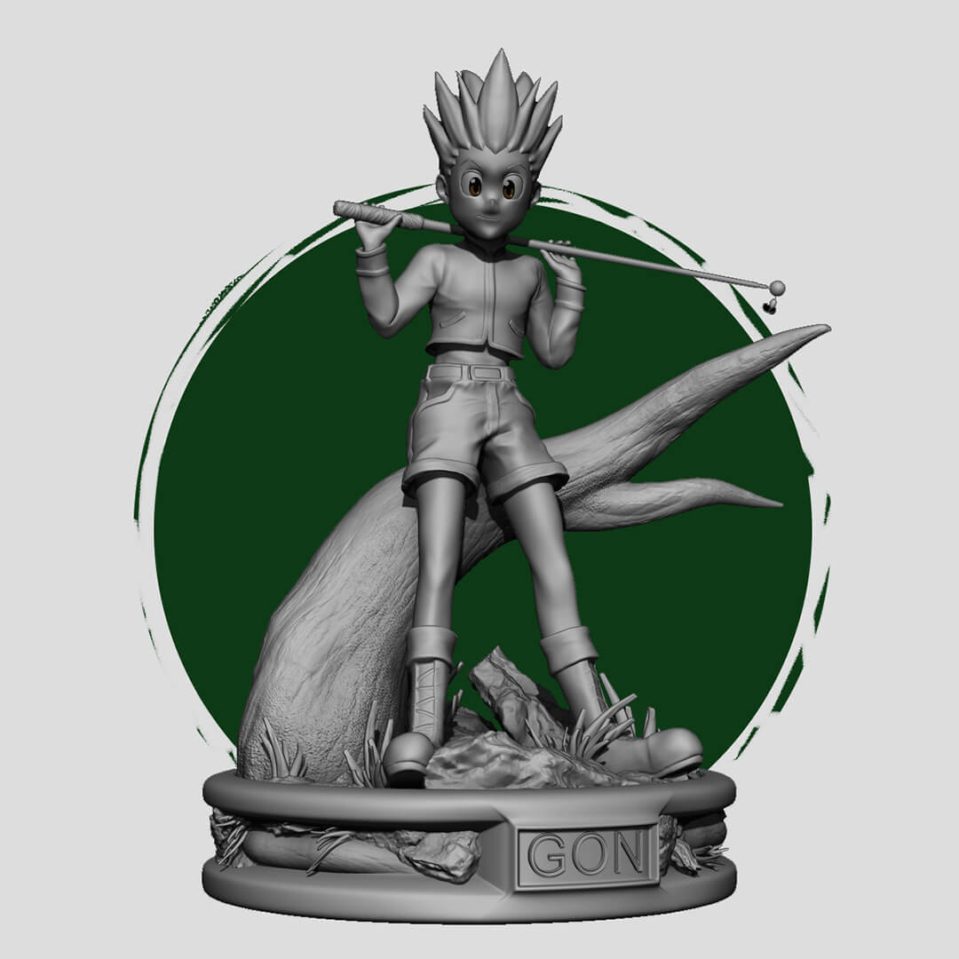 Gon - Hunter X Hunter 3D Model by Tan Wan Lin Breda
