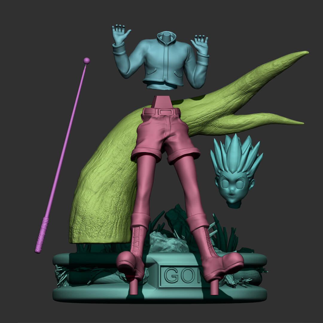 Gon - Hunter X Hunter 3D Model by Tan Wan Lin Breda