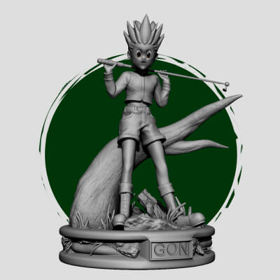 Gon - Hunter X Hunter 3D Model by Tan Wan Lin Breda