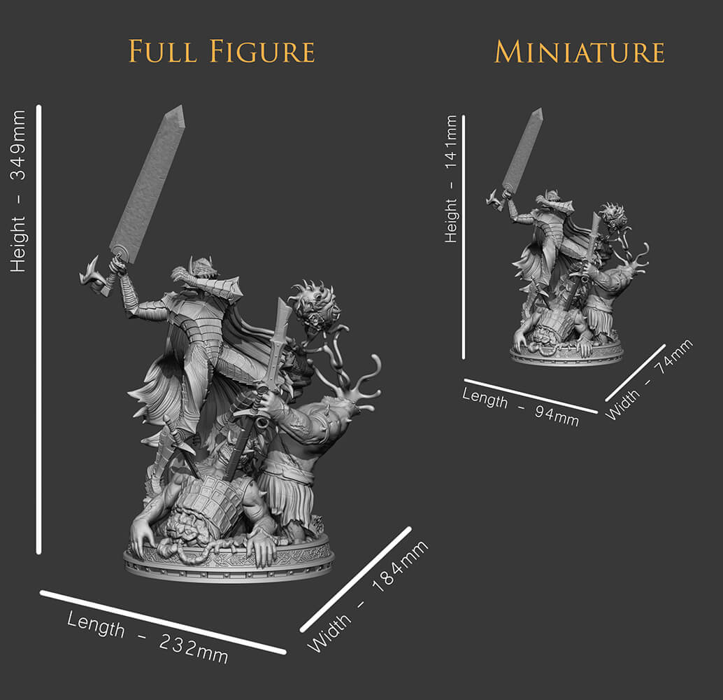 Guts - Berserk 3D Print Model by Tan Wan Lin Breda
