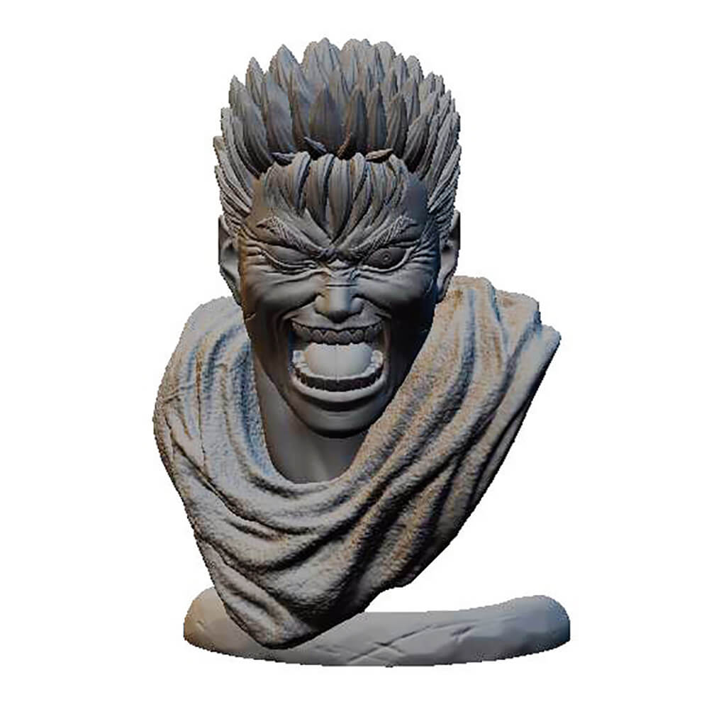 Guts Bust - Berserk 3D Model by Tan Wan Lin Breda