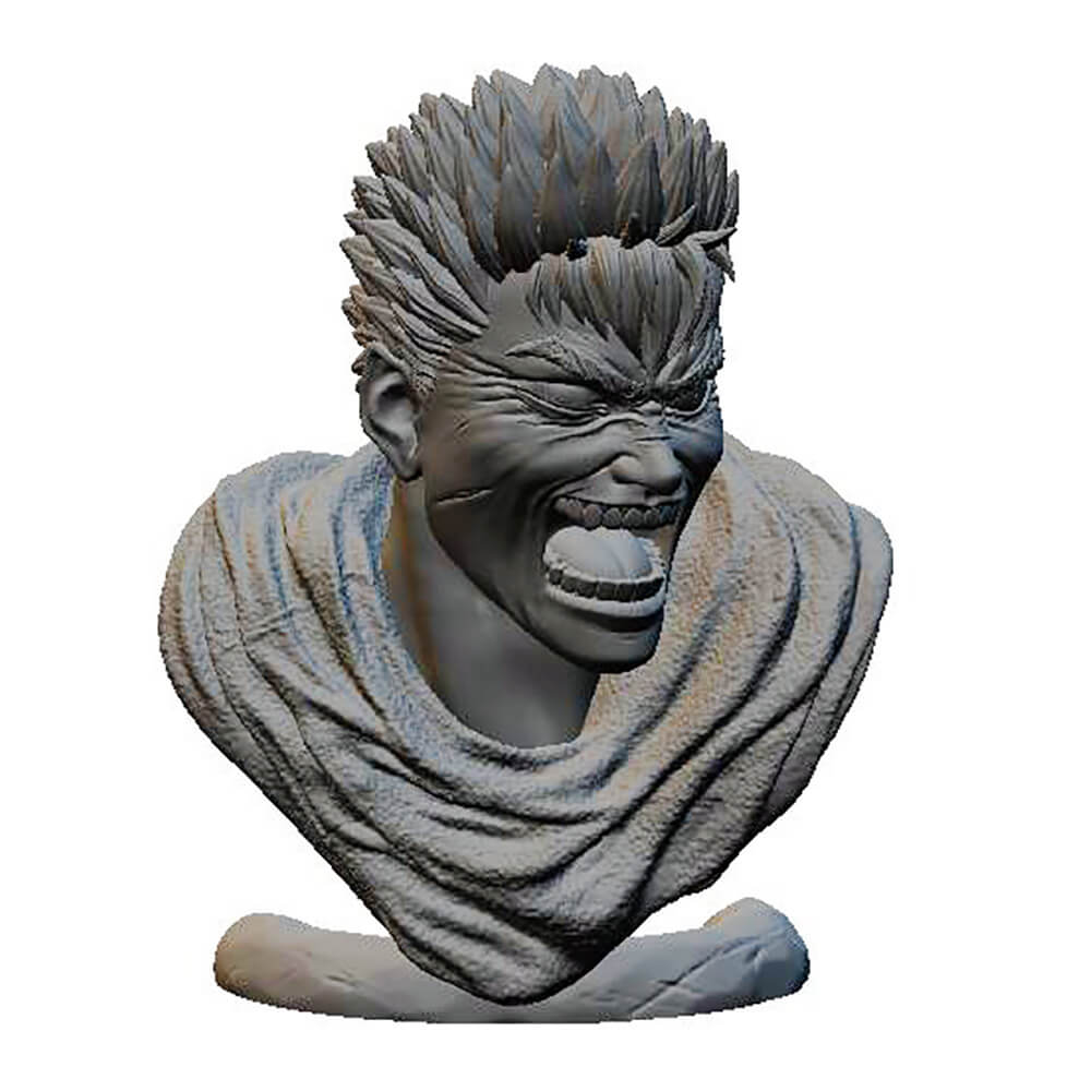 Guts Bust - Berserk 3D Model by Tan Wan Lin Breda