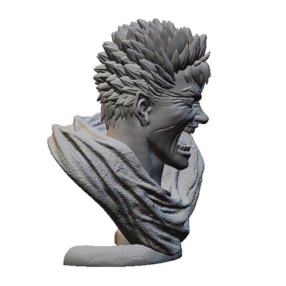 Guts Bust - Berserk 3D Model by Tan Wan Lin Breda